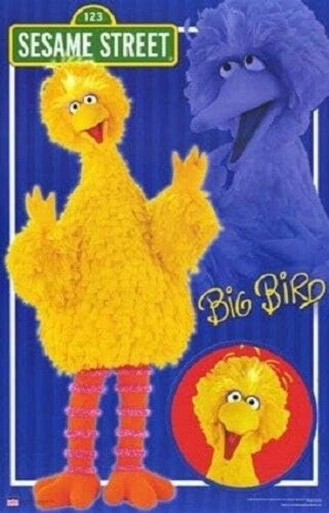 Sesame Street Big Bird Starline Original Poster Oop Etsy
