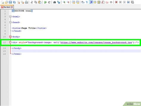 Come Impostare Lo Sfondo Di Una Pagina HTML WikiHow