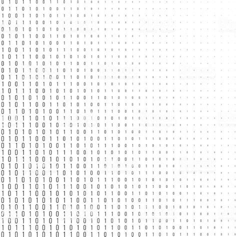 Binary Code Black And White Background With Two Binary Digits 0 And