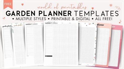Garden Journal And Planner Templates