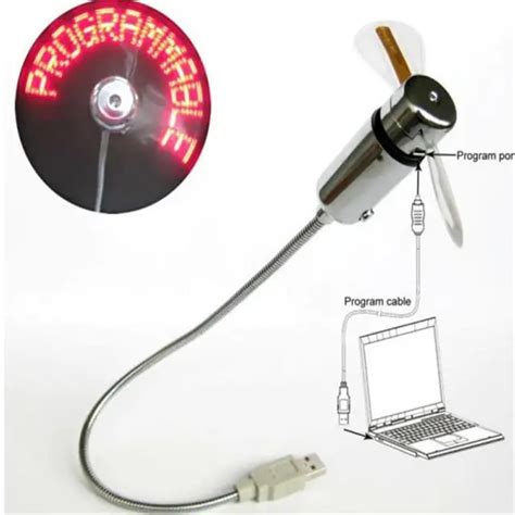 mini usb fan led light flexible for computer power bank hose programmable cooling fan diy