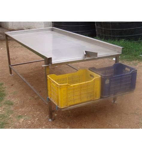 Sujay Plain Vegetable Fruit Cleaning Sorting Grading Table Sujay Industries At ₹ 34000unit