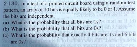 2 130 In A Test Of A Printed Circuit Board Using A Random Test Pattern