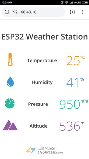 Micropython Bme280 Web Server Esp32esp8266 Weather Station In 2021
