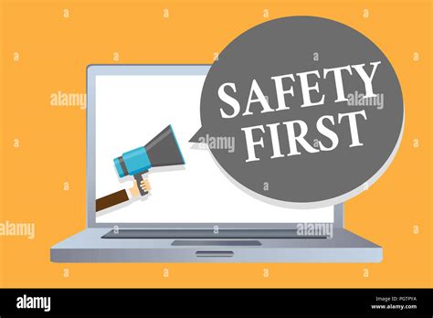 Word Writing Text Safety First Business Concept For Avoid Any
