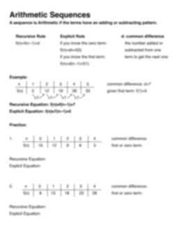 Arithmetic Sequences By Coaching By KK TPT