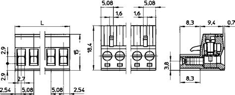 Hylec APL Clearance PCB Terminal Blocks And Connectors DTB9208 12