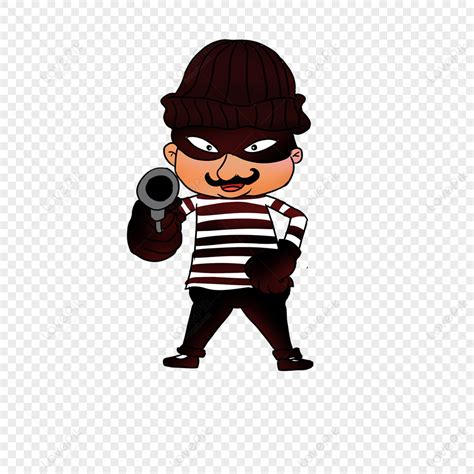 도둑 일러스트사격촬영강도 Png 일러스트 무료 다운로드 Lovepik