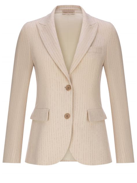 Жакет Purotatto 8036 цвет молочный купить с доставкой в Москве — Интернет магазин «Кашемир и Шёлк