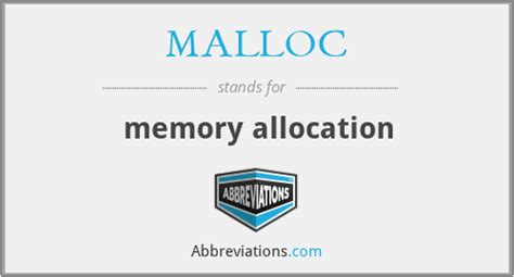 What Does Malloc Stand For