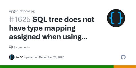SQL Tree Does Not Have Type Mapping Assigned When Using DateTime Date