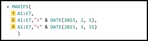 Get Max Date From A List Of Dates In Excel Formula
