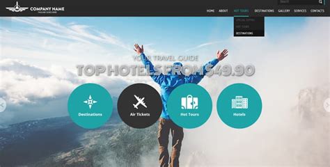 Travel Agency Free Bootstrap Website Template Gridgum