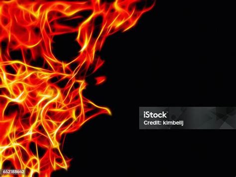 Api Merah Api Dalam Cahaya Neon Foto Stok Unduh Gambar Sekarang