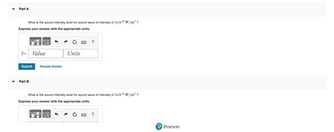 Solved What Is The Sound Intensity Level For Sound Wave Of