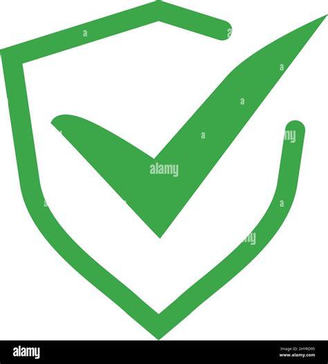 Checkmark And Shield Security And Authentication Editable Vector Stock Vector Image Art Alamy