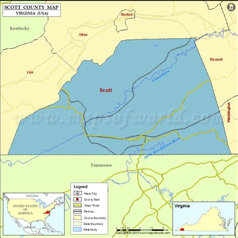 Scott County Map Virginia