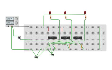 Circuit Design 19it103 3 Bit Shift Right Tinkercad