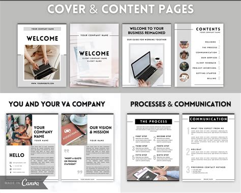 Editable Virtual Assistant Welcome Packet Great For Client Onboardings