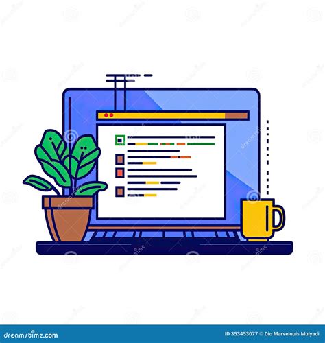 Laptop Coding Programming Software Development Stock Image Image Of