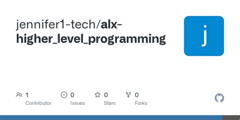 Github Jennifer1 Techalx Higherlevelprogramming