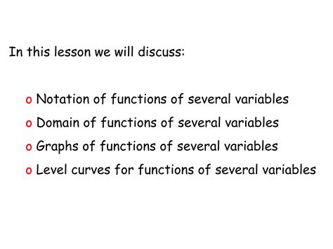 Introduction To Functions Of Several Variables Ppt 3 D Graphics Computer Software And