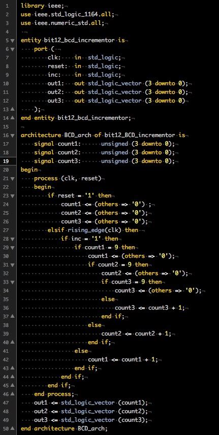 vhdl circuit failing to increment stack overflow