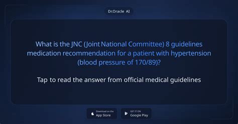What Is The Jnc Joint National Committee 8 Guidelines Medication
