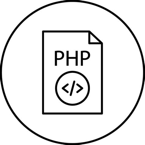 Php File Vector Icon 32224787 Vector Art At Vecteezy