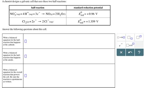 Oneclass A Certain Half Reaction Has A Standard Reduction Potential