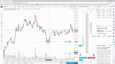 Tradingview Amp Futures How To Use Oco Bracket Orders Youtube