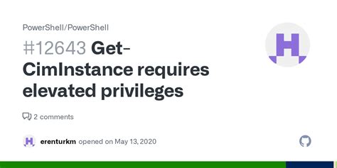 Get Ciminstance Requires Elevated Privileges · Issue 12643