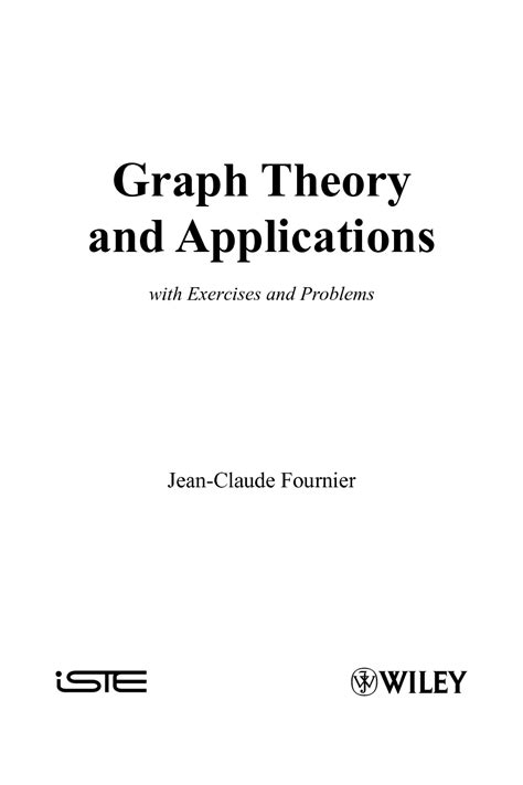 SOLUTION Graph Theory And Applications Studypool