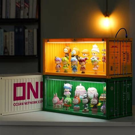 Shipping Container Model Lighting Display Box Patoak