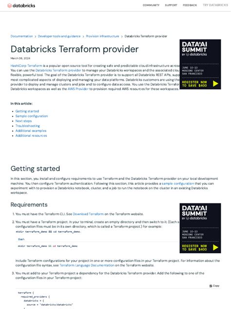 Databricks Terraform Provider Databricks On Aws Pdf