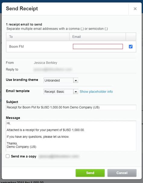 Sending Receipts In Xero Beyond Balanced Books