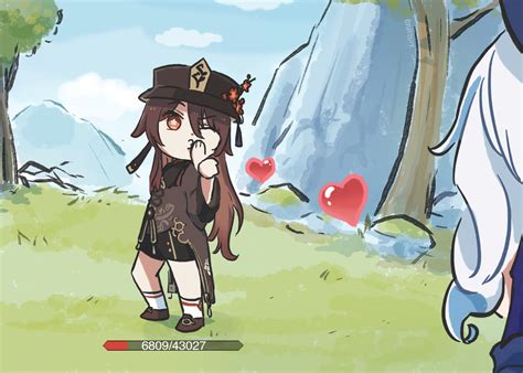 Hu Tao And Furina Genshin Impact Drawn By Xinzoruo Danbooru