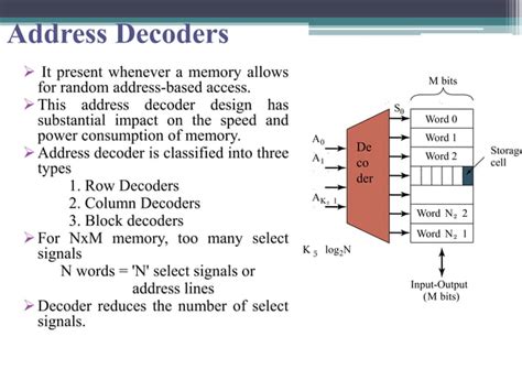 Ec6601 Vlsi Design Memory Circuits Pptx Data Storage And Warehousing Computing