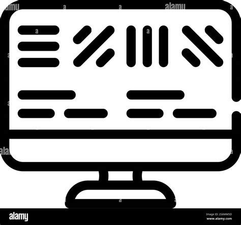 Astigmatism Test Ophthalmology Line Icon Vector Astigmatism Test Ophthalmology Sign Isolated