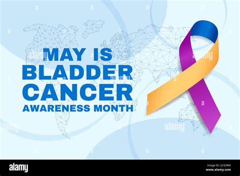Bladder Cancer Awareness Month Concept Vector Illustration Stock