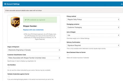 Ups Carrier Setup Shipperhq Docs