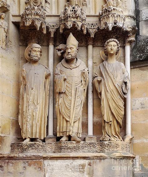 Reims Cathedral Sculptures 4 Photograph By Rudi Prott Pixels