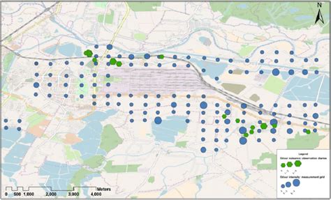 Example Of Spatial Analysis Obtained For Odour Type F Data Source