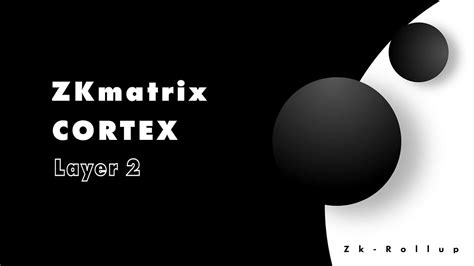 Cortex Blockchain Testing Layer2 Zkrollup Solution — Zk Matrix By Oscar W Cortex Labs Medium