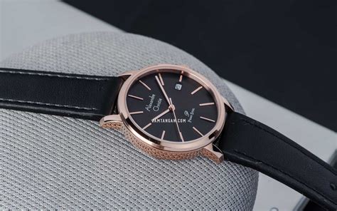 Alexandre Christie Primo Steel Ac 1032 Ld Lrgba Ladies Black Dial Black Leather Strap