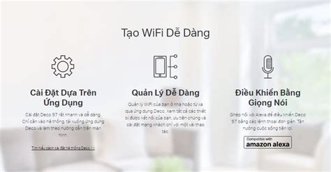 Wifi Mesh cho gia đình TP Link Deco S7 3 pack tốc độ 600 Mbps trên 2 4 GHz và 1300 Mbps trên 5