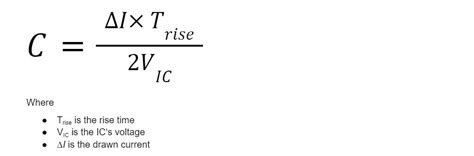 Decoupling Capacitor Value Determining The Circuit Capacitance For