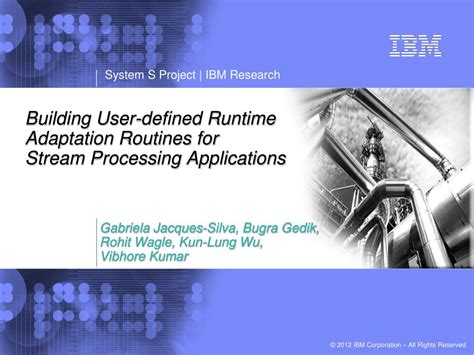 Ppt Building User Defined Runtime Adaptation Routines For Stream