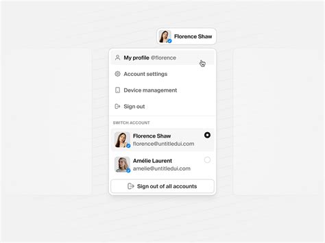 Switch Accounts — Untitled Ui By Jordan Hughes® On Dribbble