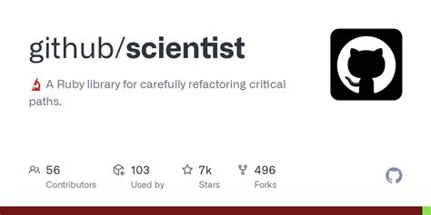 github github scientist a ruby library for carefully refactoring critical paths r programming